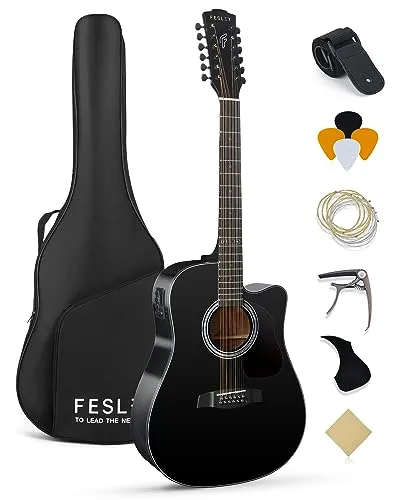 Fesley FDET280 Acoustic-Electric Guitar: Complete Review and Customer ...